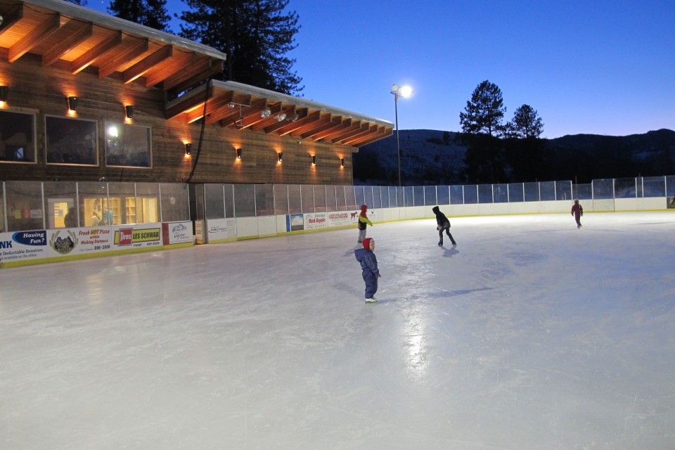 Ice Skating out your door | Spring Creek Ranch
